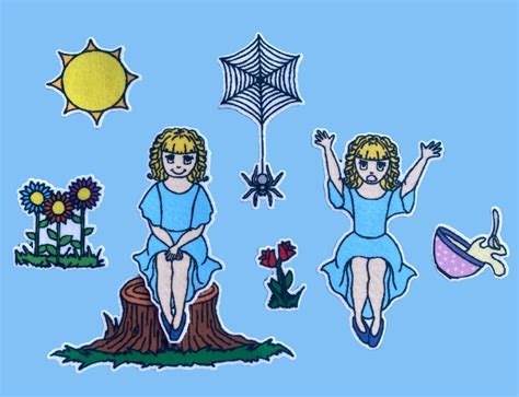 Little Miss Muffet Nursery Rhyme Felt Flannel Board Set Great For