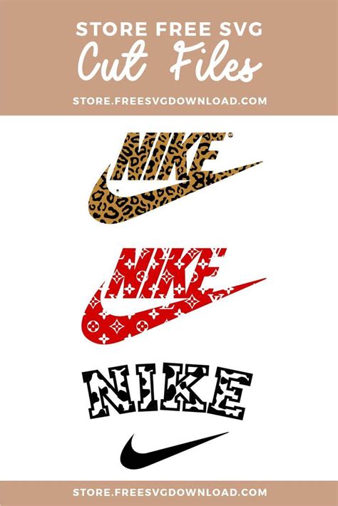 Nike Logo Svg And Png Fashion Brand Cut Files For Cricut Leopard Nike Svg