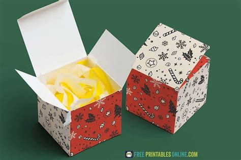 Free Square Box Template Totally Free Printables
