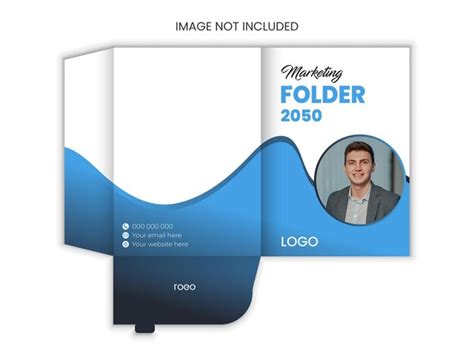 Premium Vector Marketing Folder Design Layout