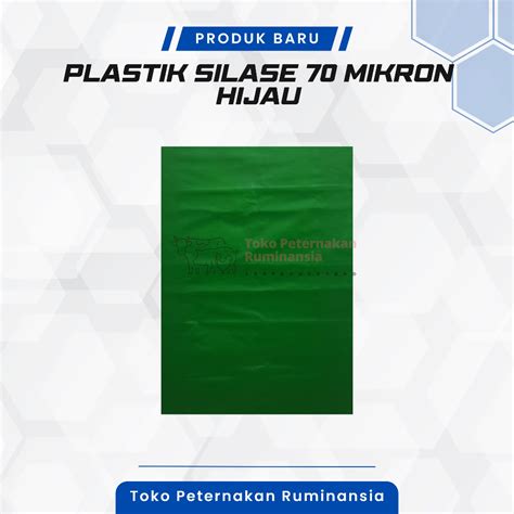 Jual Plastik Silase 70 Mikron Untuk Fermentasi Pakan Ternak Tebon Jagung Rumput Odot Shopee