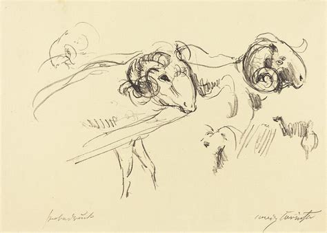 Rams Schafbocke Drawing By Lovis Corinth Fine Art America