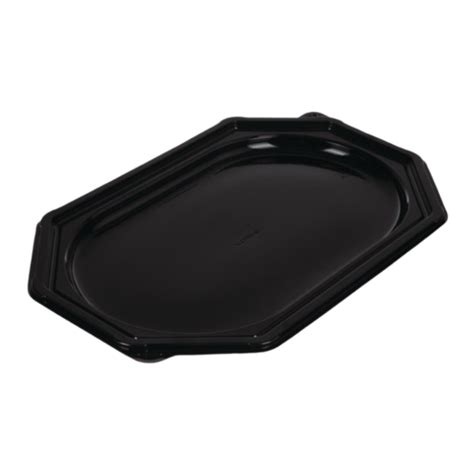 Small Octagonal Black Platter Base Buffet Packaging