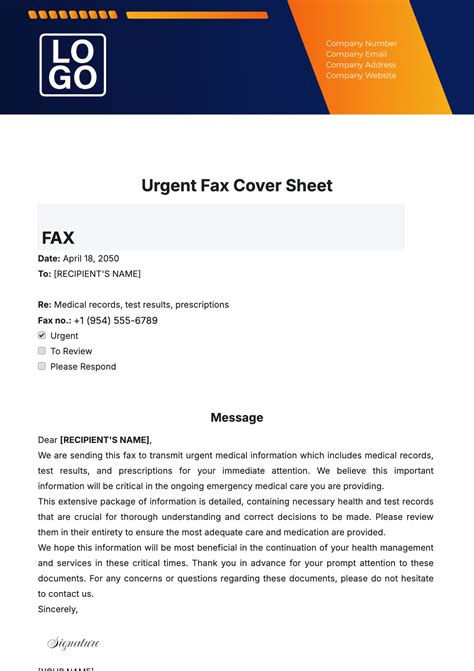 Free Printable Urgent Fax Cover Sheet Template To Edit Online