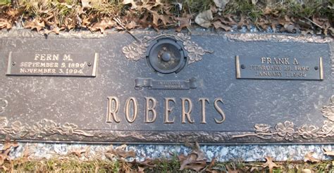 Frank Adelbert Roberts 1896 1965 Find A Grave Memorial
