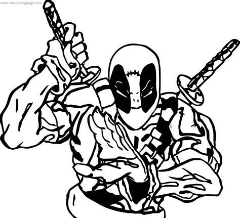 Some Deadpol Coloring Page