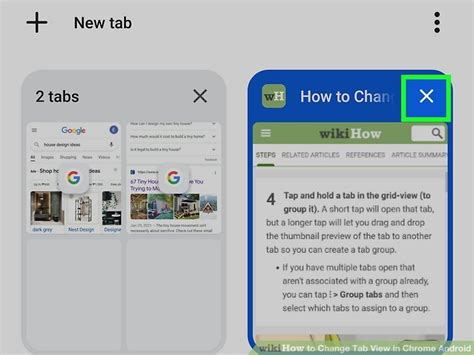 How To Change Tab View In Chrome Android 5 Steps With Pictures