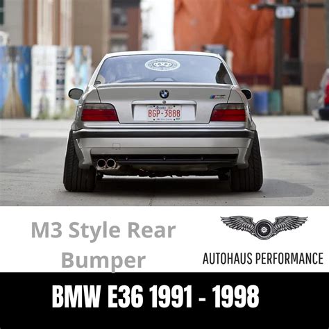 Bmw M3 Style Rear Bumper Bar For Bmw E36 Sedan And Convertible And Coupe Autohaus Performance