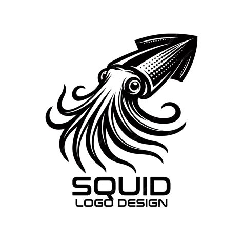 Squid Vector Logo Design Premium Vector