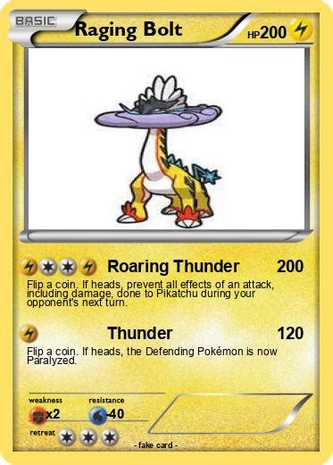 Pokémon Raging Bolt Roaring Thunder My Pokemon Card