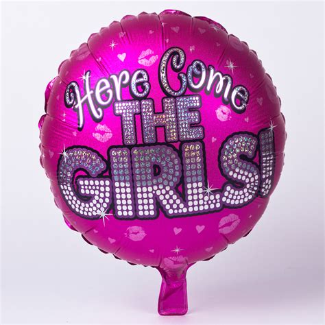 Buy Here Come The Girls Pink Foil Helium Balloon For Gbp 249 Card