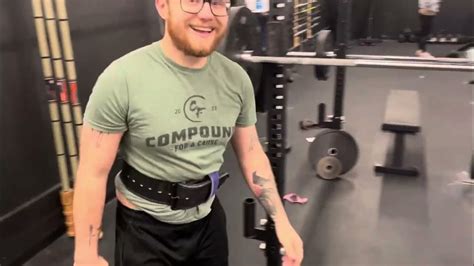 Dominic Lisewski Rogue 1000lbs Club Back Squat Attempt Youtube