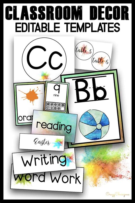 Rainbow Classroom Decor Printable Classroom Decor Classroom Decor Diy Classroom Decorations