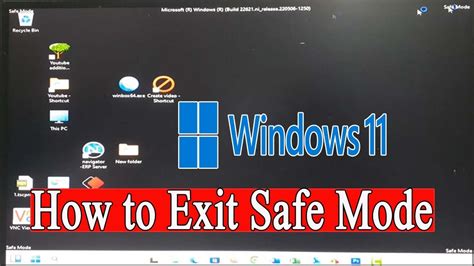 How To Exit Safe Mode In Windows 11 Disable Safe Mode Windows 11 Youtube