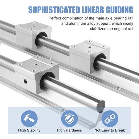 Buy CNCMANS Linear Rails And Bearings Kit Including Pcs SBR Mm Long Fully Supported