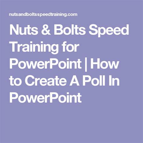 How To Create A Poll In Powerpoint Artofit