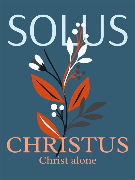 Five Solas Art Print Set Protestant Reformation Decor Digital Download Etsy