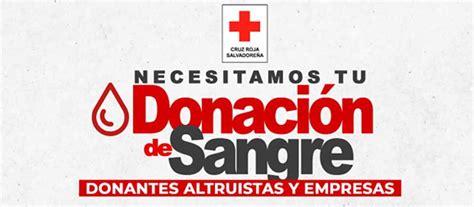 Cruz Roja Salvadoreña Anuncia Campaña De Donación Sangre Para Semana