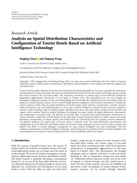 Pdf Analysis On Spatial Distribution Characteristics And