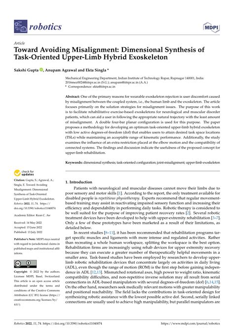 pdf toward avoiding misalignment dimensional synthesis of task
