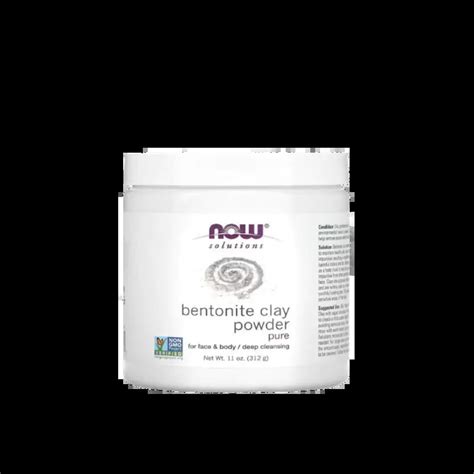 ناو سولوشنس مسحوق الطين الهندي طين البنتونيت 312 جرام