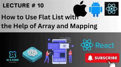 React Native Lecture 10 Loops Functions Arrays Flat List