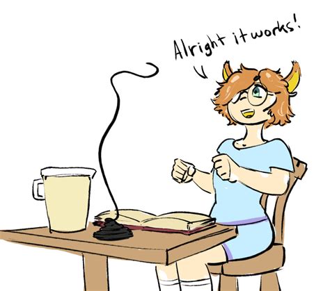 Rule 34 Book Comic Comic Page Excited Fluffy Ears Fluffy Hair