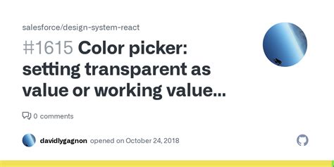 Color Picker Setting Transparent As Value Or Working Value Prop Doesn T Work Issue