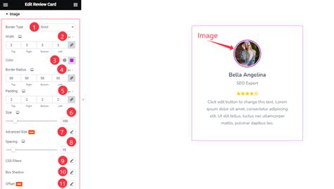 how to use review card widget by element pack pro