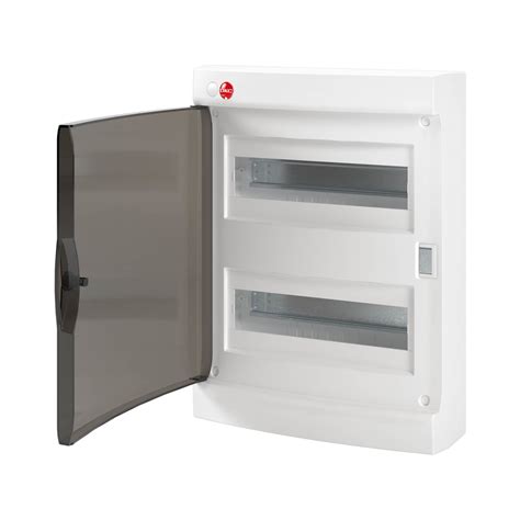 Щиток настенный с дверцей 24 мод.,IP41, белый, с клеммным блоком 63А ...