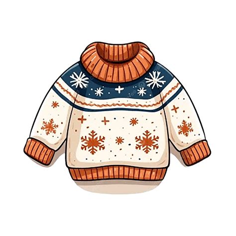 Winter Sweater Clip Art Santa Cozy Christmas Sweater Clipart Winter