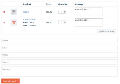 pro woocommerce product enquiry quotation woocommerce product catalog