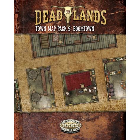 Deadlands Rpg The Weird West Map Pack 5 Boomtown Savage Worlds