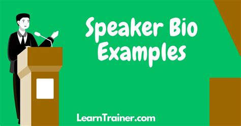 How To Create An Outstanding Writing Speaker Bio LearnTrainer