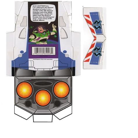 Buzz Lightyear Papercraft Diy Spaceship Box Minion Toy Castlevania