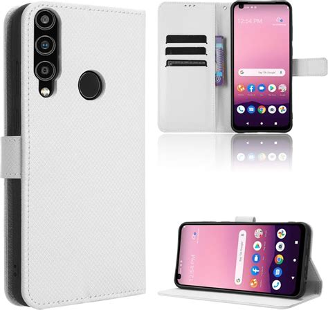 Elubugod Compatible With Orbic Magic 5g Leather Case Cover Pu Leather Flip Cover