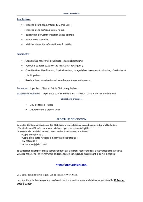 Concours Oncf 2025 16 Postes Clés Ouverts Dans Divers Domaines Bghit