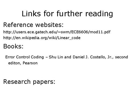 Syndrome Decoding Of Linear Block Code Syndrome Decoding