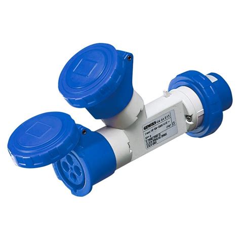 Multiple Socket Couplers 2 Outputs Ip67 Plug 16a 2 Socket Outlets
