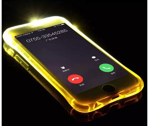 For Iphone Led Case With Led Light Incoming Telegram Tpu Cell Phone For