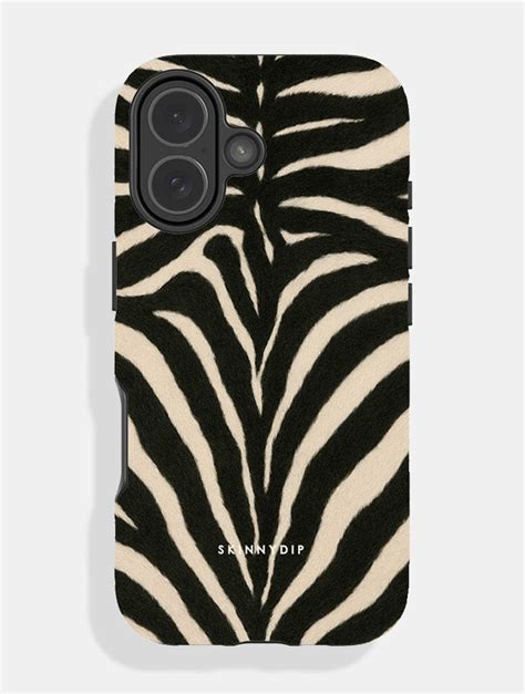 Zebra Print Ultra Protective Iphone Case Skinnydip London