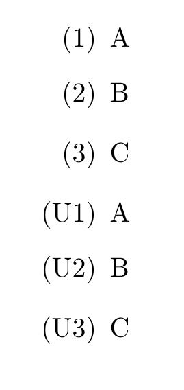 Cross Referencing Setting The Enumi Counter Under Parametrized