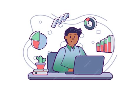 Premium Vector Concept Business Analysis With People Scene In The