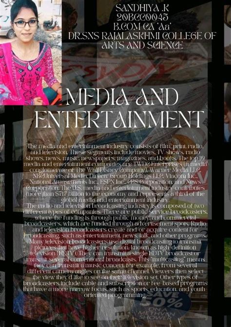 Sandhiya K On Linkedin Media And Entertainment