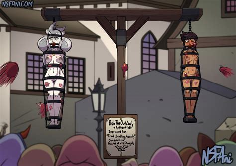 Rule 34 Ball Gag Bondage Cage Caged Eda Clawthorne Gag Gibbet Luz Noceda Nsfani Public Public