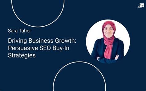 Webinar With Sara Taher Driving Business Growth Persuasive Seo Buy