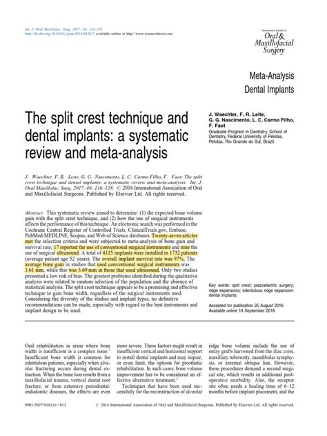 Split Technique 3 Pdf Dental Implant Dentistry