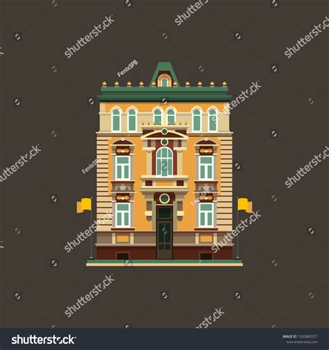 Building Foreign Embassy Vector Illustration On Stock Vector Royalty