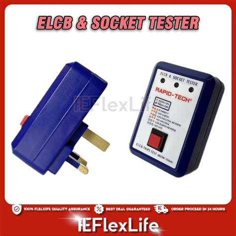 Elcb Trips And Socket Tester Test Power Supply Safety Sm Es1630 13 Amp