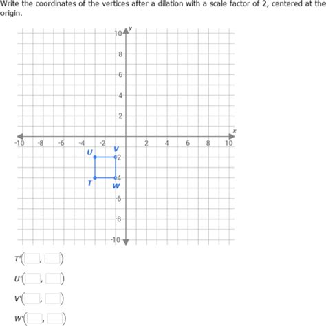 Ixl Dilations Find The Coordinates Geometry Practice